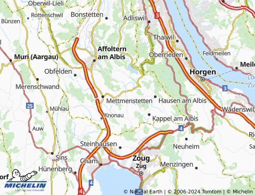 MICHELIN Rifferswil map - ViaMichelin