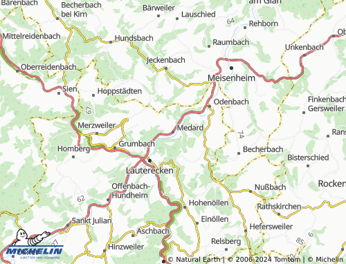 MICHELIN-Landkarte Medard - ViaMichelin