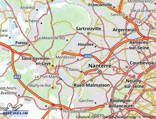 Carte MICHELIN Montesson - ViaMichelin